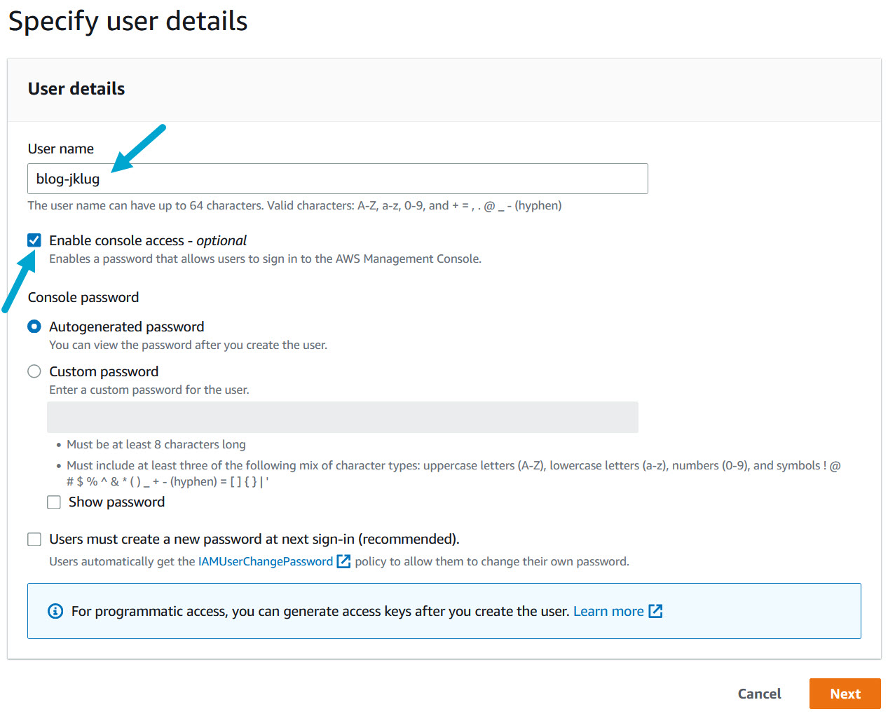 AWS S3: User Access to specific Bucket via the AWS Webconsole · blog.jklug.work