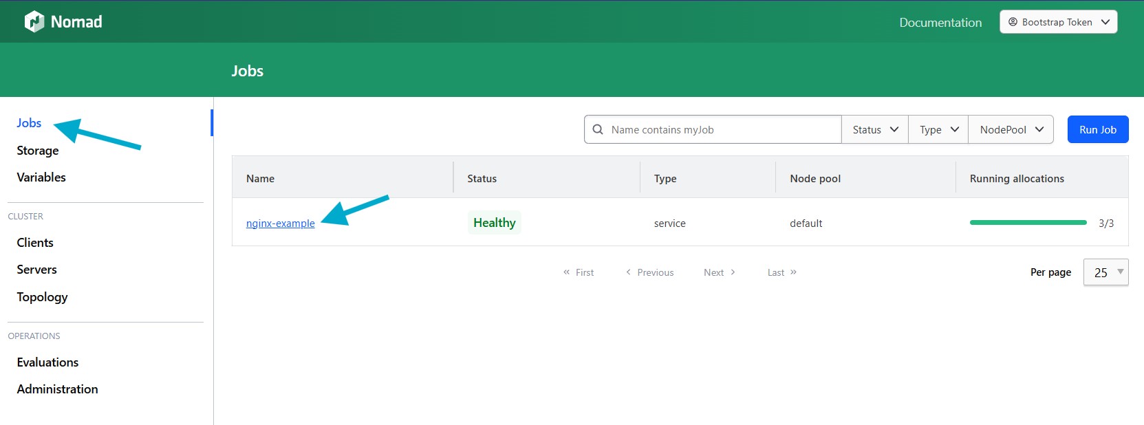 Nomad: Deploy Example Cluster with one Server and 3 Client Nodes, Example Job for Nginx ...