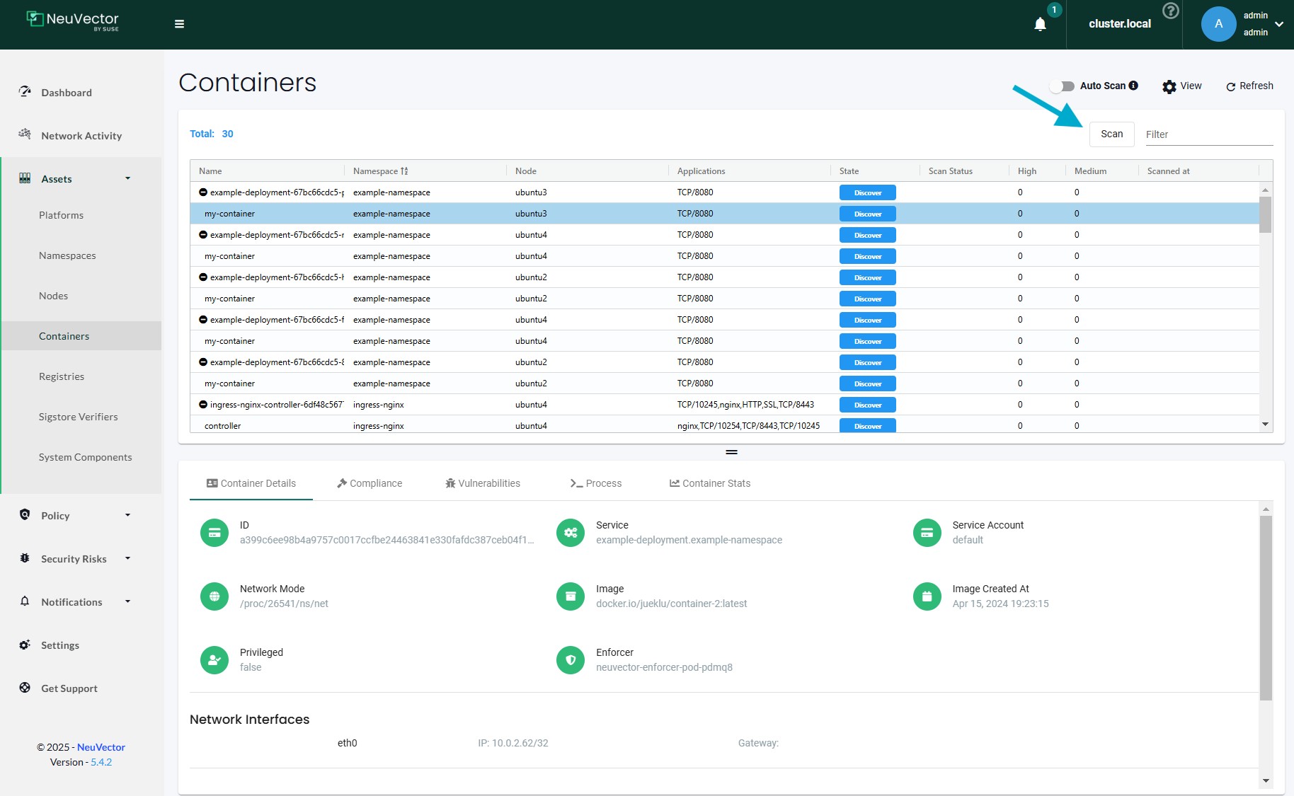 NeuVector Kubernetes Security: Install NeuVector via Helm, Enable ...