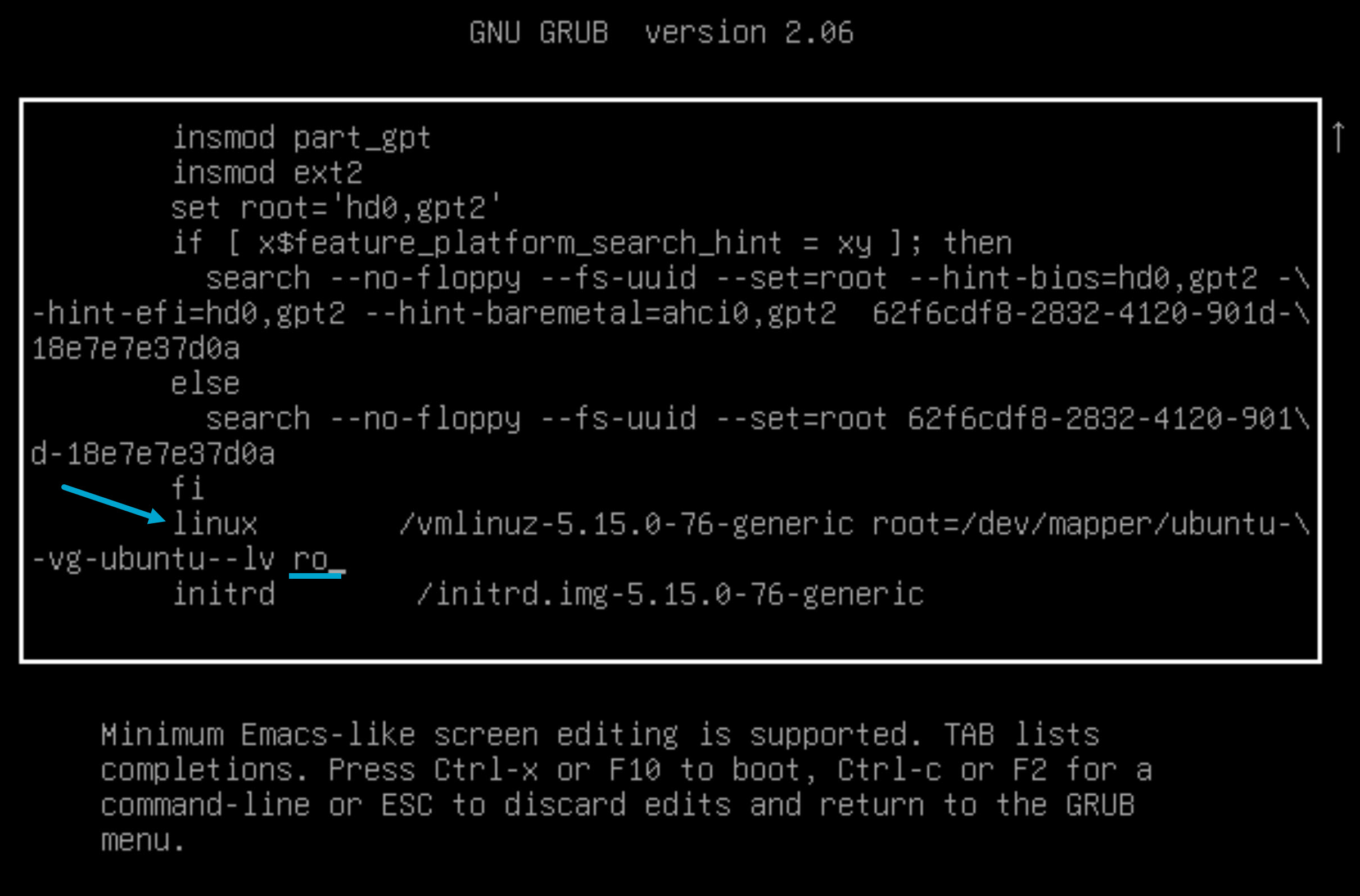 Linux: Change forgotten root password with init=/bin/bash (change GRUB boot configuration), set ...