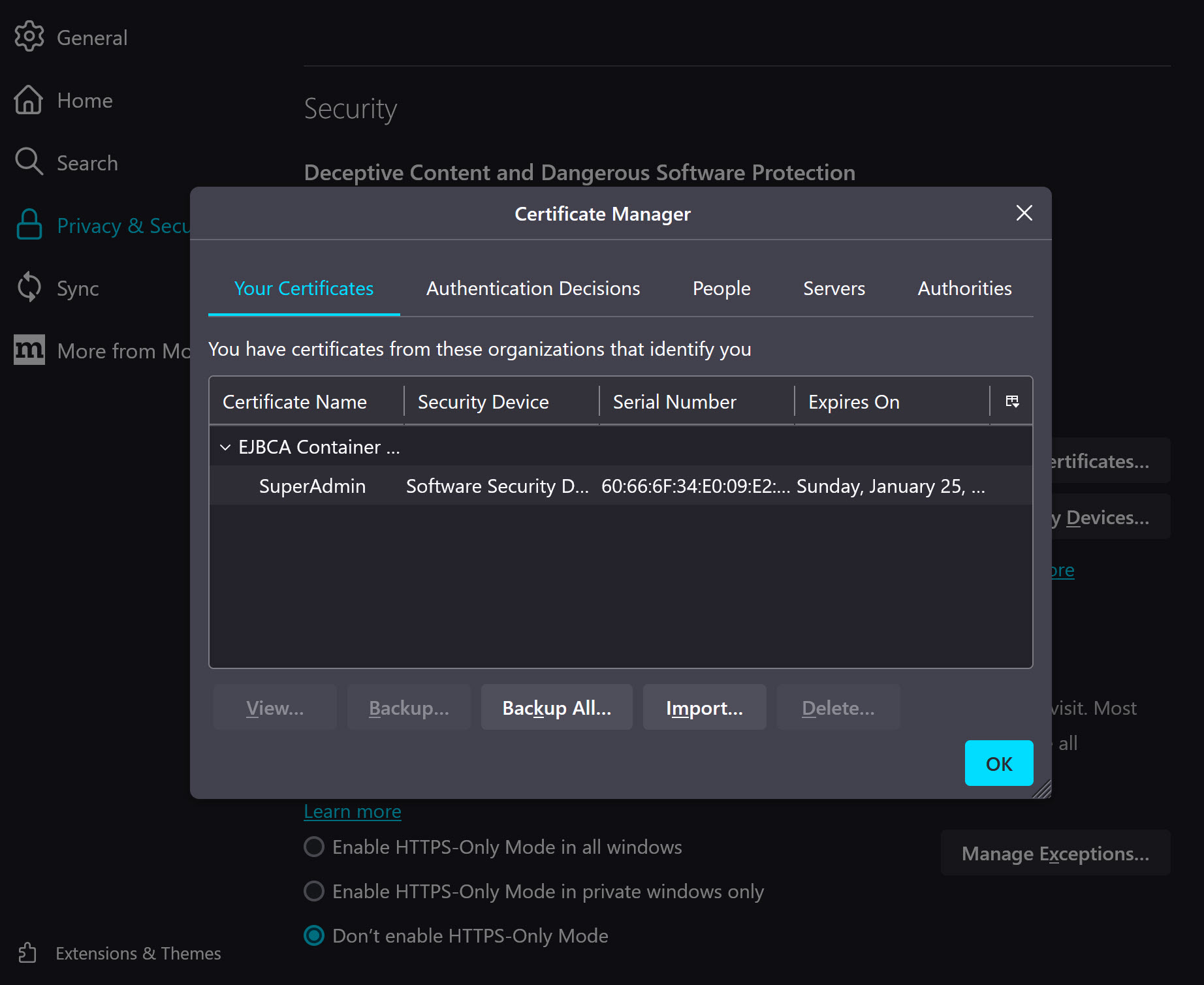 EJBCA Community Edition - Docker Compose Stack, build Certification Authority, issue Server TLS ...