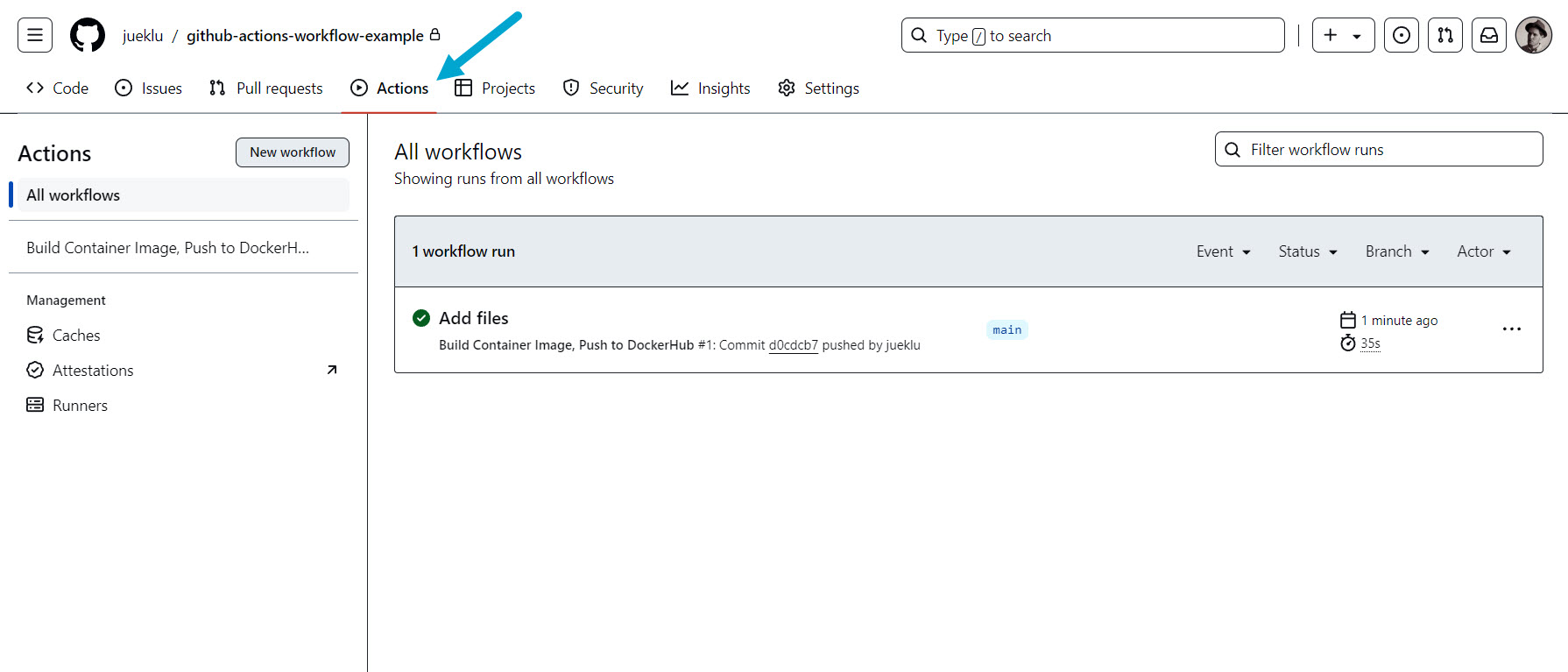 GitHub Actions Workflow: Build a Docker Container Image and Push the Image to DockerHub · blog ...