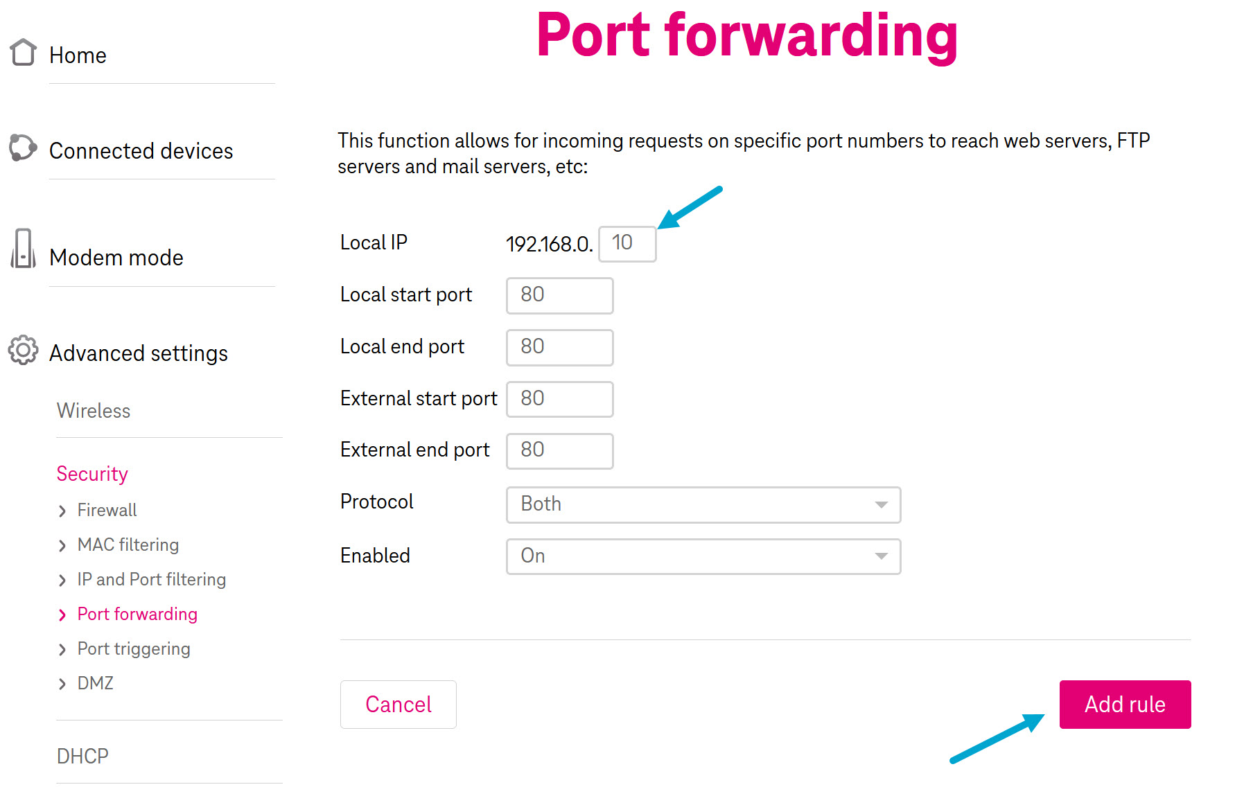 Portforwarding from Magenta Fiberbox through another Router (Ubiquiti EdgeRouter 6p) · blog ...