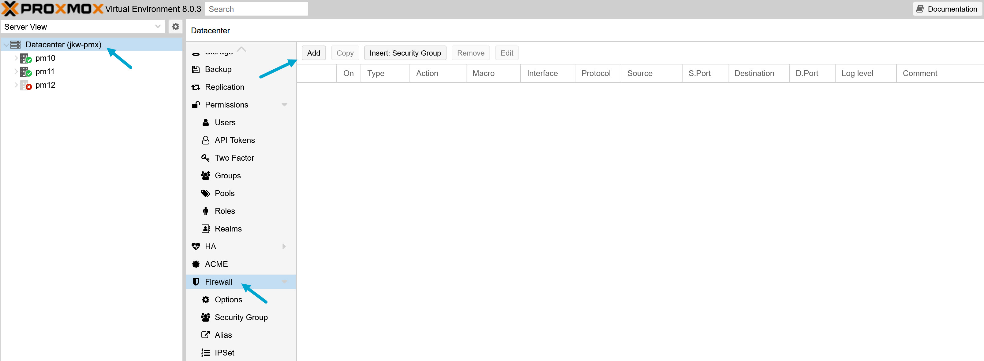 Proxmox Hypervisor - High-availability Cluster, Firewall, Proxmox Commands · blog.jklug.work