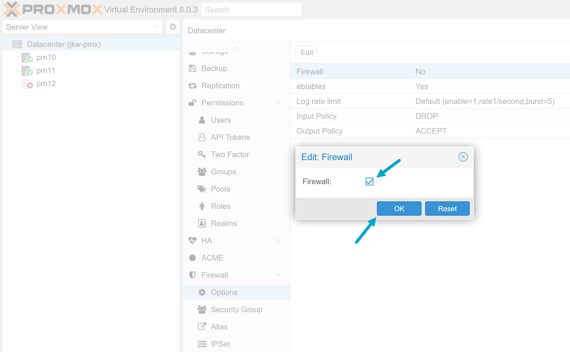 Proxmox Hypervisor - High-availability Cluster, Firewall, Proxmox Commands · blog.jklug.work