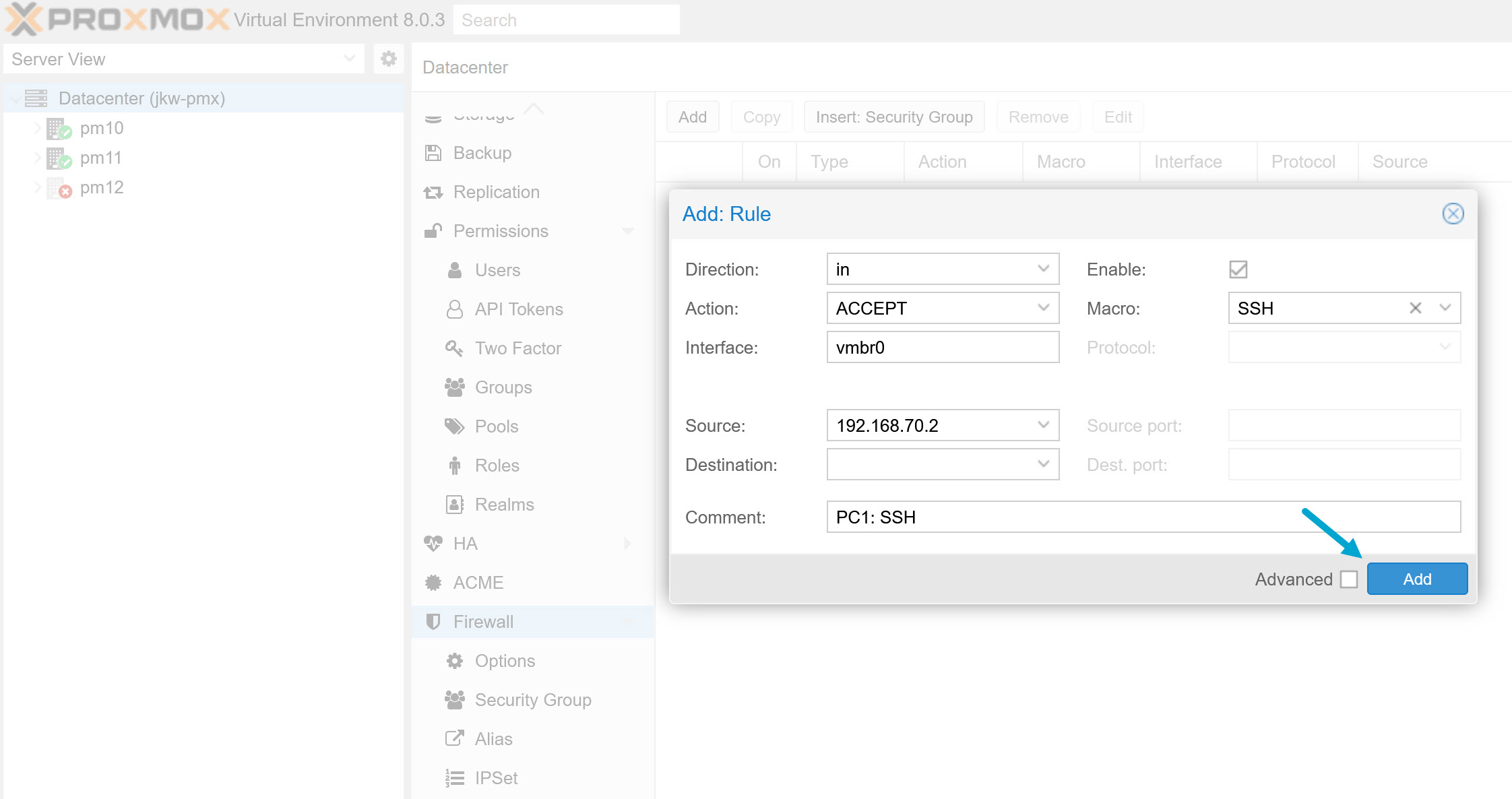 Proxmox Hypervisor - High-availability Cluster, Firewall, Proxmox Commands · blog.jklug.work