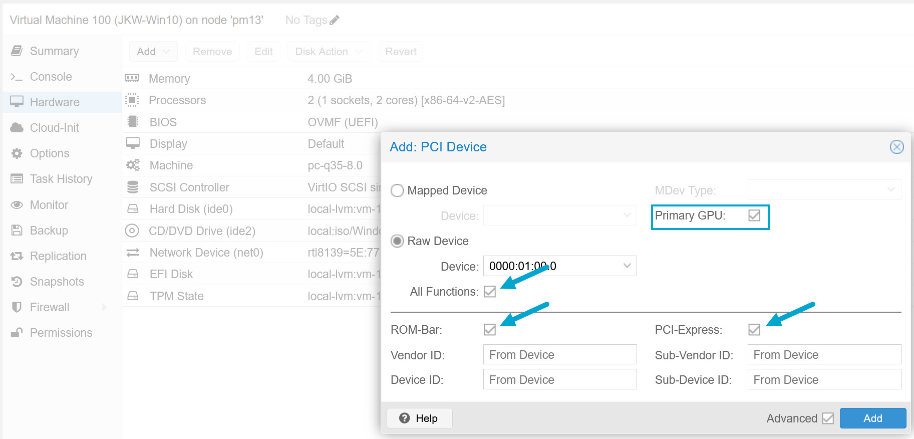 Proxmox Hypervisor - GPU and Disk Passthrough · blog.jklug.work