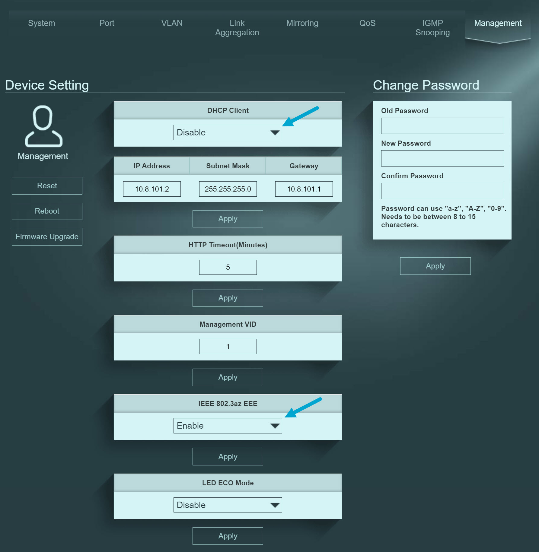 Zyxel GS1200-8 Switch - Initial Setup & VLAN Setup · blog.jklug.work