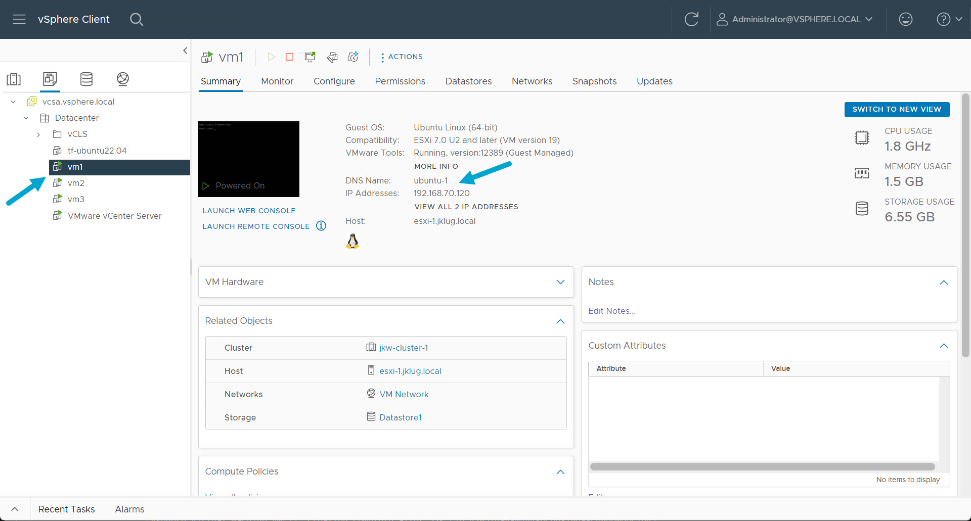 Terraform - VMware vSphere: Install vSphere CA Certificate on Linux; Deploy basic VM with manual ...